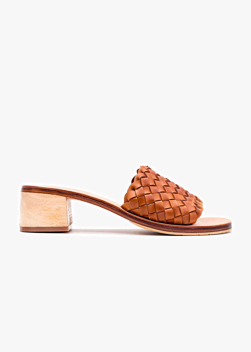 Santorini Woven Mule - Cognac – Liberté Leather