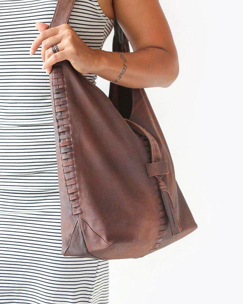 Hobo Bag - Brown – Liberté Leather